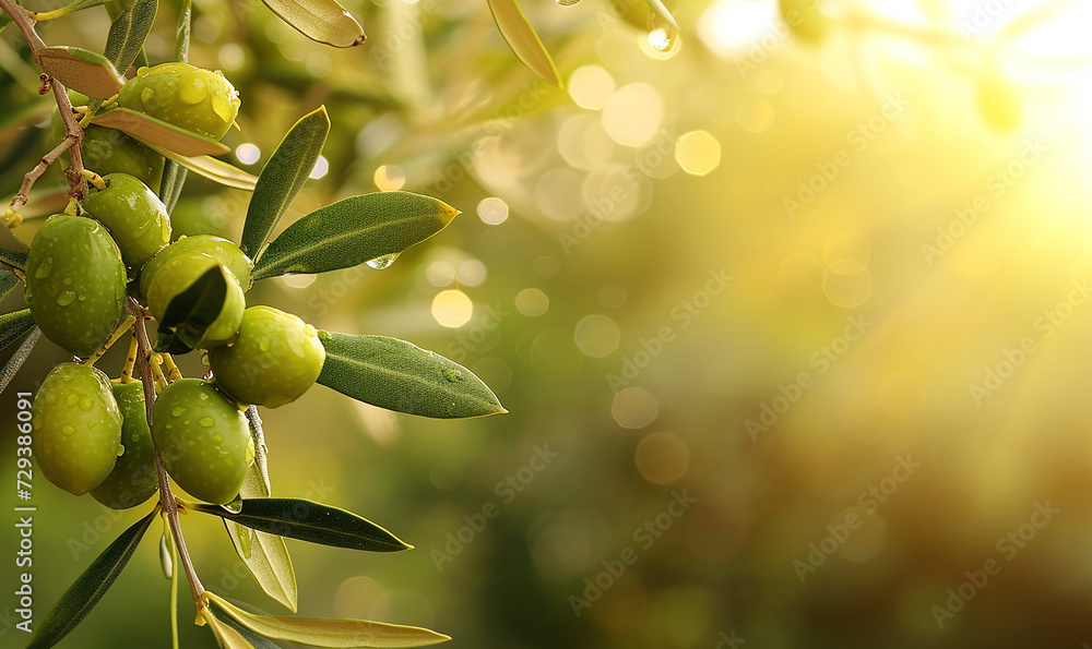 Olives, raw and ripe, with large, bushy clusters, delicious to eat ...