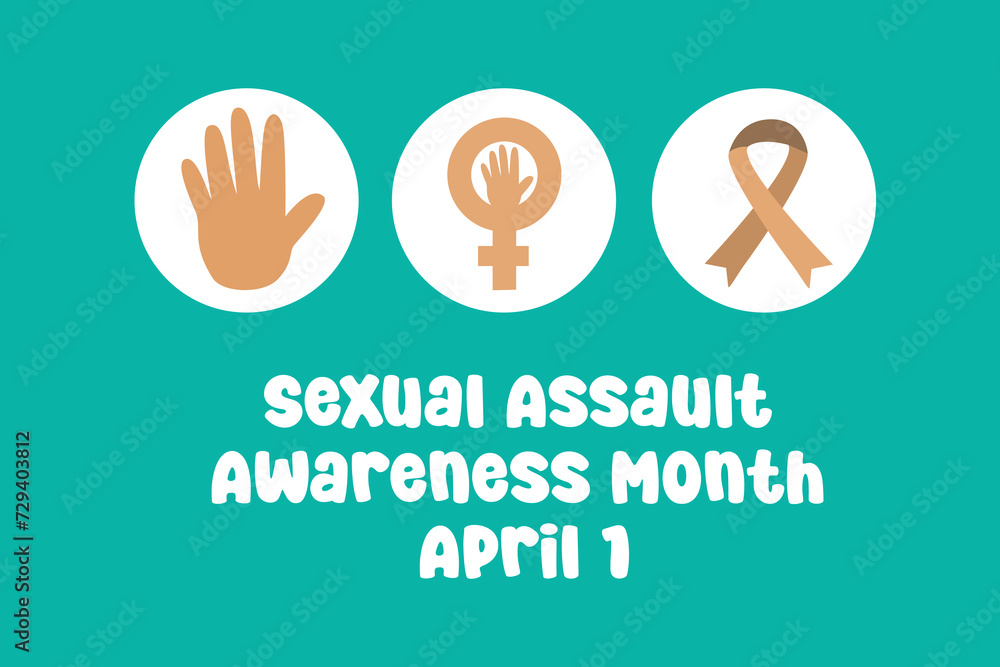 vector graphic of Sexual Assault Awareness Month ideal for Sexual ...