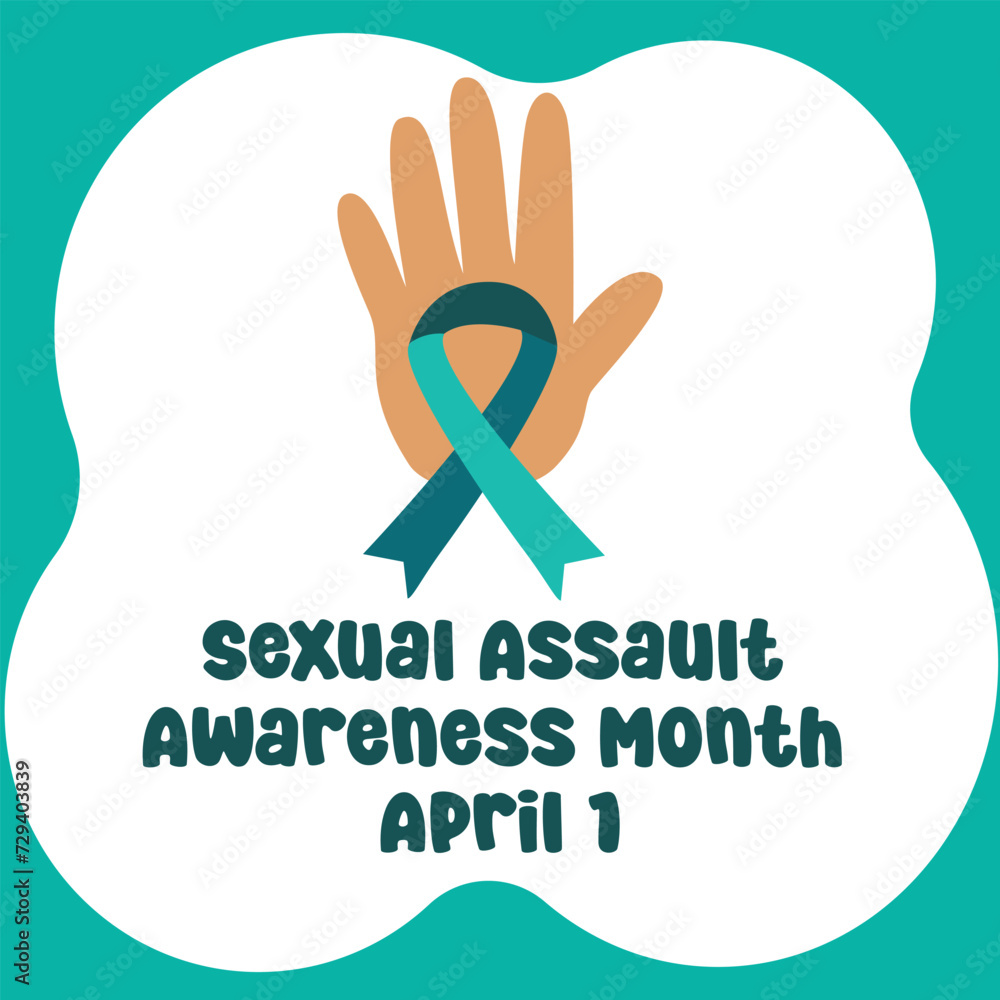 vector graphic of Sexual Assault Awareness Month ideal for Sexual ...