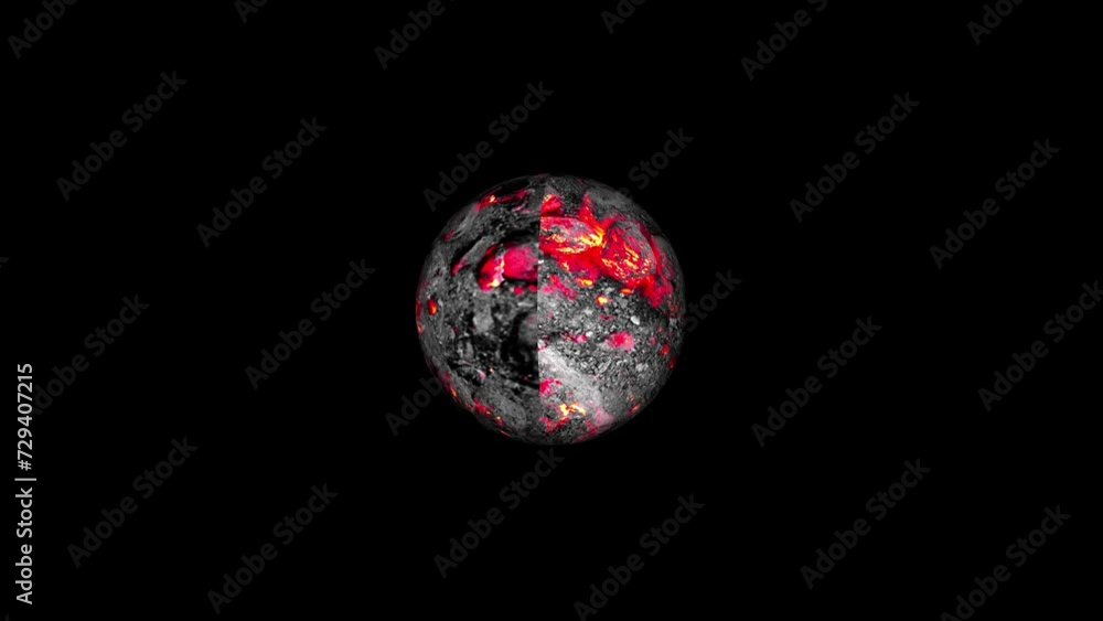 Star of our solar system animation. Camera orbits, revealing nebula ...