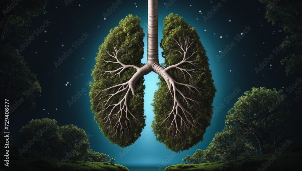lungs of the planet, the concept of saving the earth and the ...