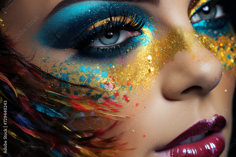 Generative AI close up photo picture of charming lovely girl with ...