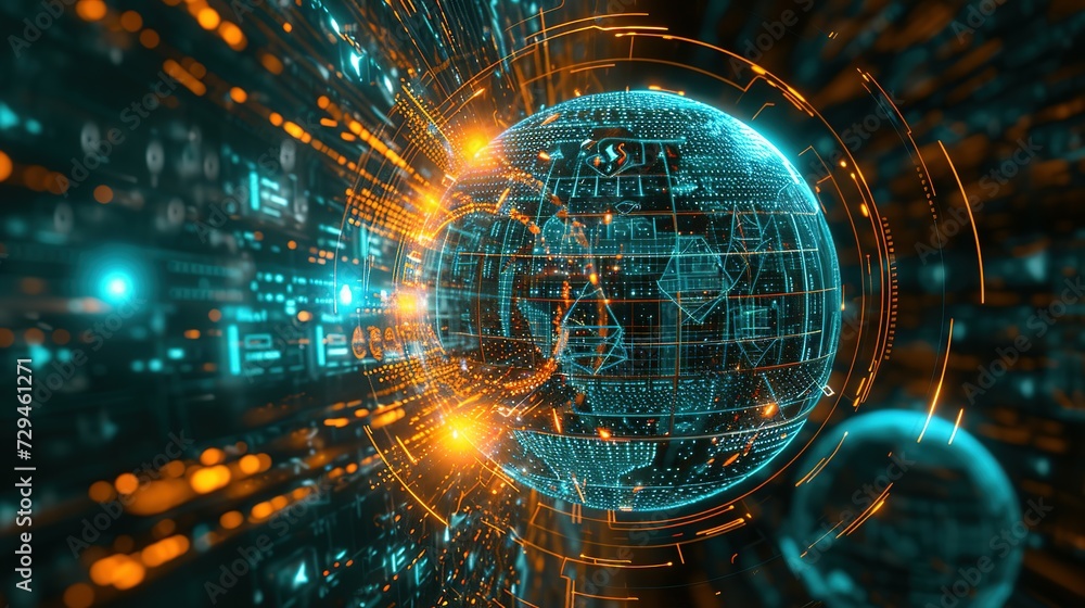 Poster Discover the fascinating world of cybersecurity art, merging ...