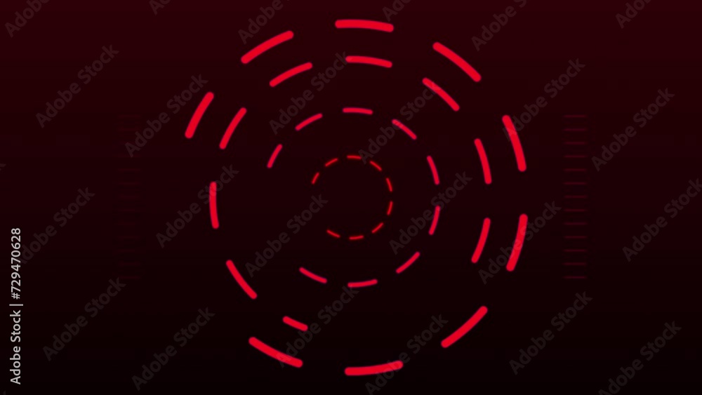 HUD circle interfaces, Digital technology HUD video frame, Futuristic ...