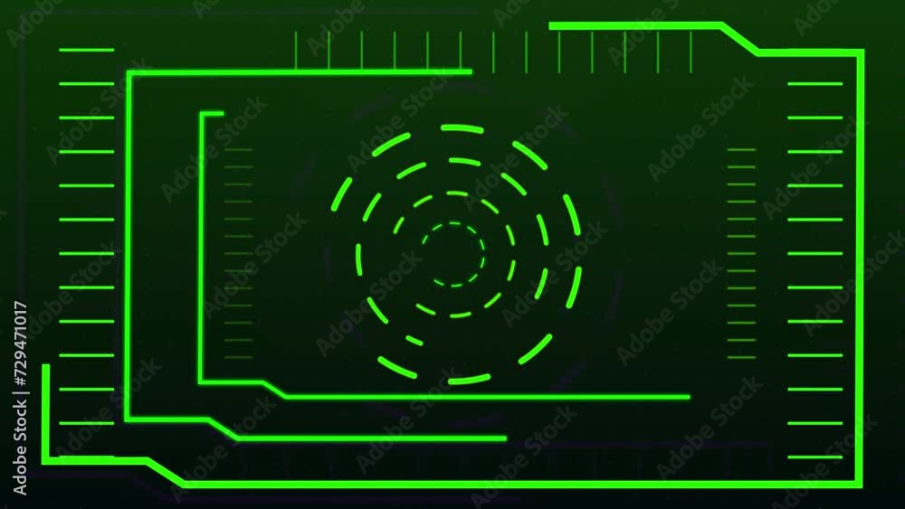 HUD circle interfaces, Digital technology HUD video frame, Futuristic ...