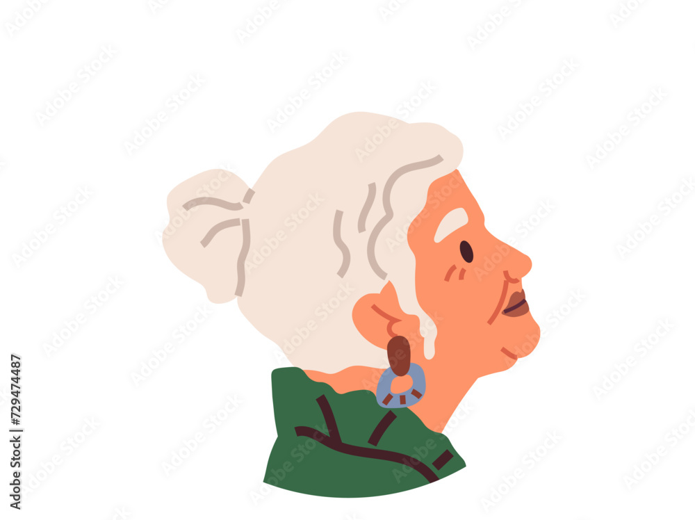 Elderly people vector illustration. Elders are respected for their ...