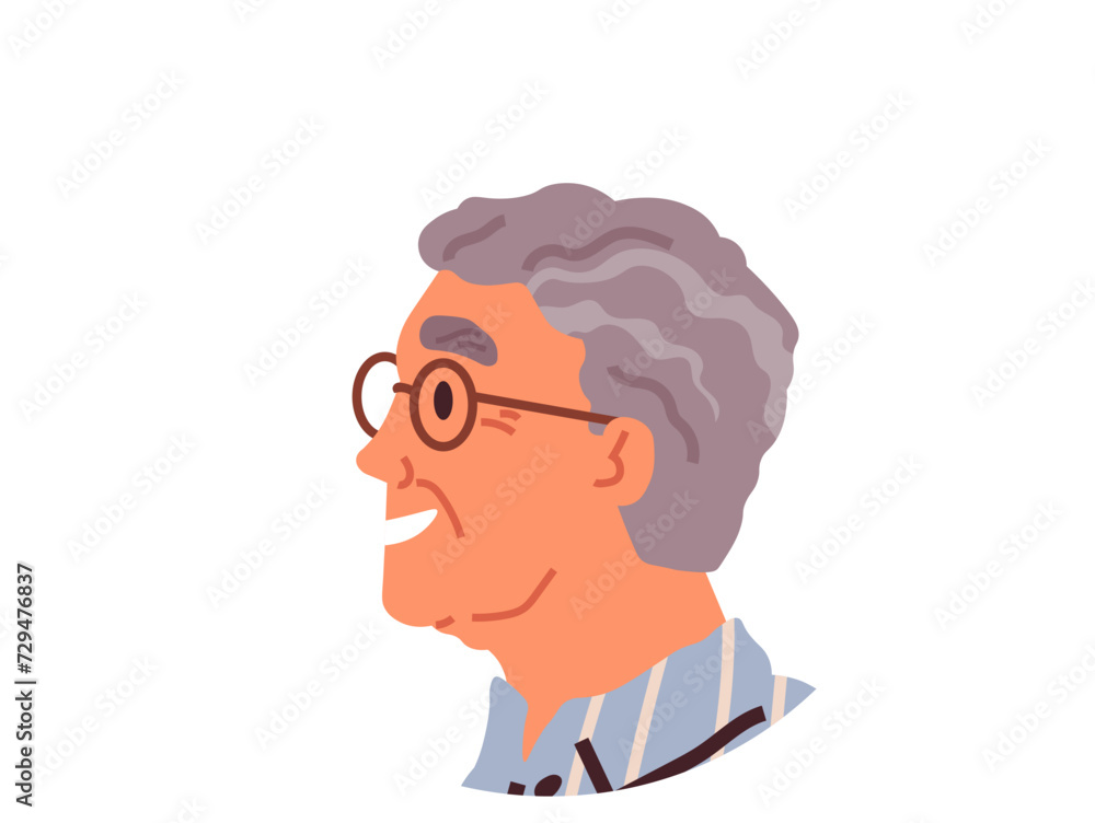 Elderly people vector illustration. The concept elderly people ...