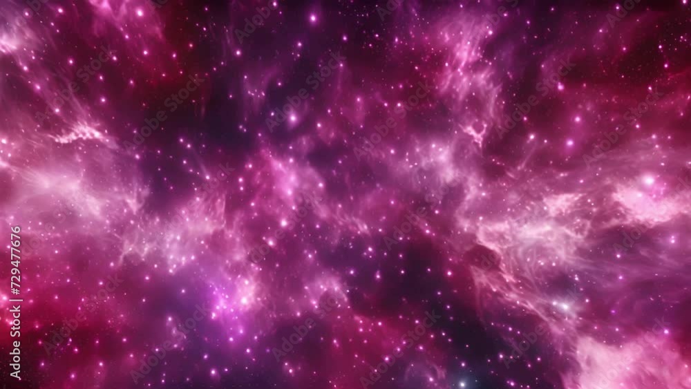 4k Cosmos effect. Seamless loop galaxy exploration through outer space ...