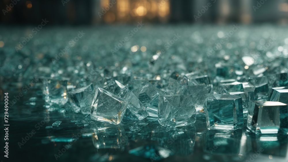 Glass Texture with Light Reflections: The central part consists of a ...
