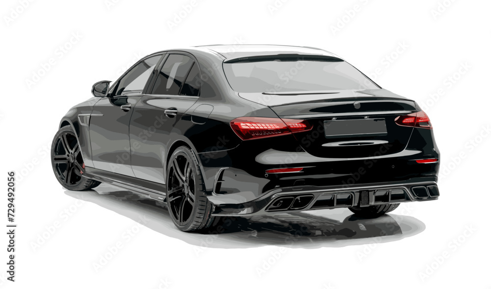 Mercedes Benz E63 S sedan car icon. Luxury auto. Editorial Mercedes ...