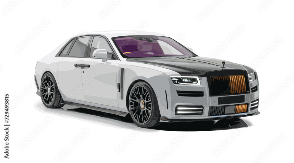 Rolls Royce Ghost V12 sedan car icon. Editorial Rolls Royce Ghost V12 ...