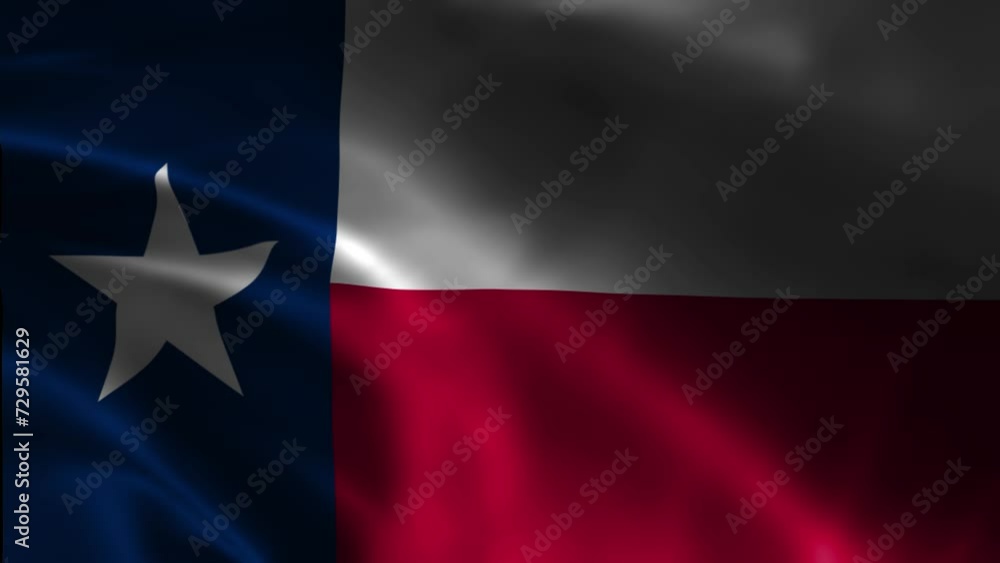 Texas State Waving Flag. Flag of Texas Waving Animation. Stock Video ...