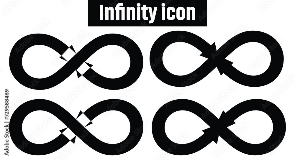 Infinity symbol. Infinity loop icons. Vector unlimited infinity ...