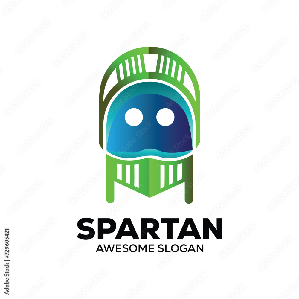 spartan helmet logo template medieval helmets. head armor fighter ...