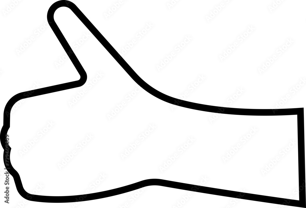 Hand gestures line icon. Included, fingers interaction, pinky swear ...