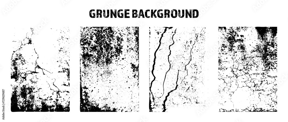 Grunge overlay texture. Old dirty concrete background with cracks and ...