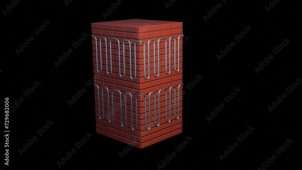 Electric thermal storage heating system using ceramic bricks. ETS ...