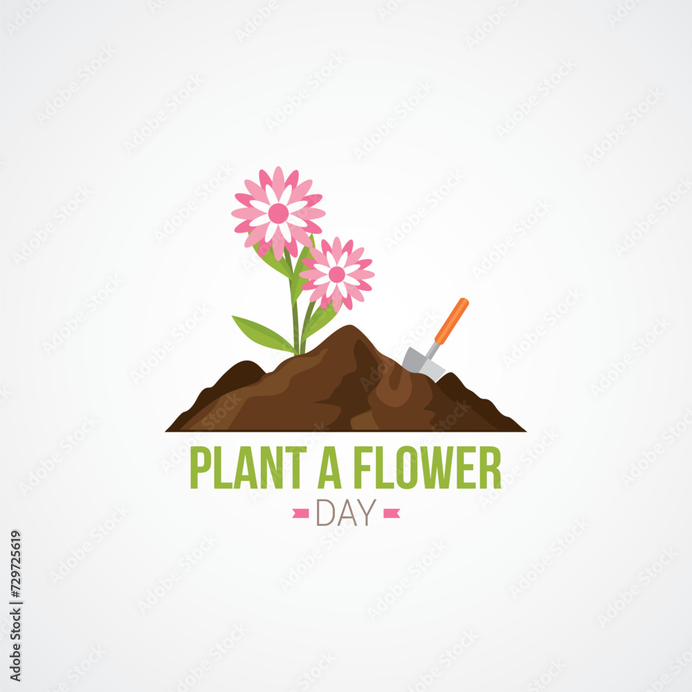 National Plant A Flower Day Vector Illustration. Suitable for greeting ...