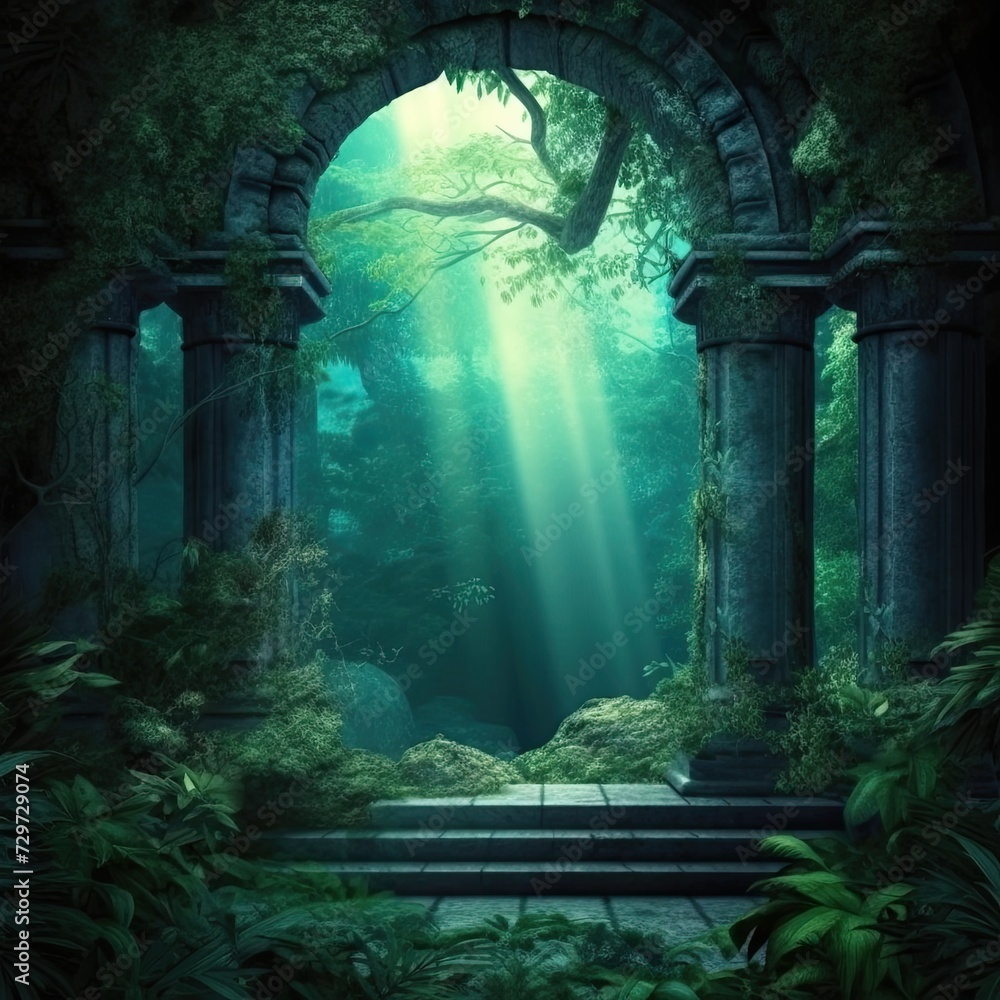 Fantasy Ruins: Ancient Ruins Digital Backdrop for Studio Photography ...