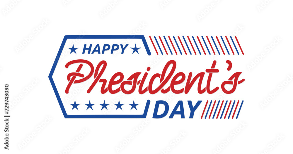Happy Presidents Day with stars. handwritten text calligraphy Vector ...
