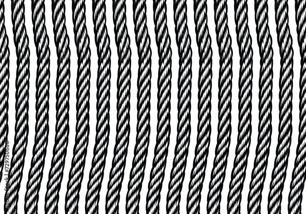 Rope shape black white vector for background design. Stock Vector ...
