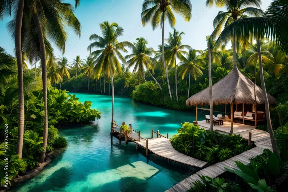 Unveiling the Hidden Gem of a Secret Haven, Where a Tranquil Lagoon ...