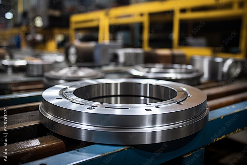 Close-up Shot of a Retaining Ring, an Essential Industrial Component ...