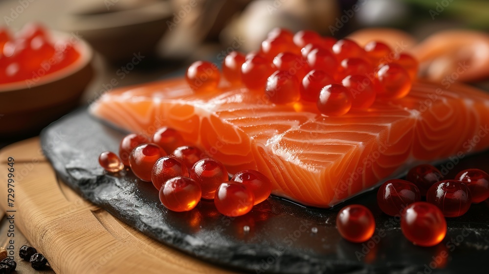 Food rich in astaxanthin with structural chemical formula of ...