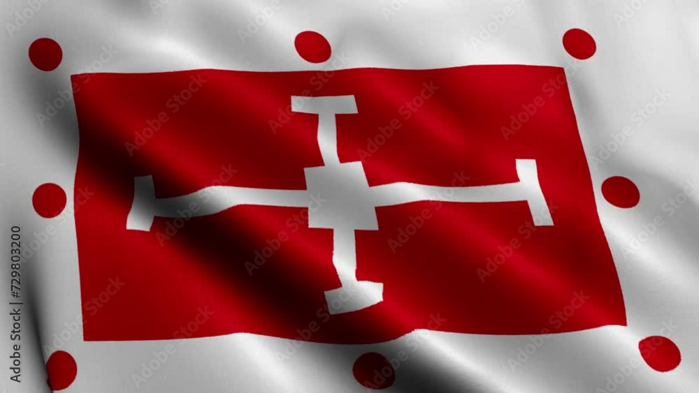 Flag of the Diocese of Coventry. Waving Fabric Satin Texture Flag of ...