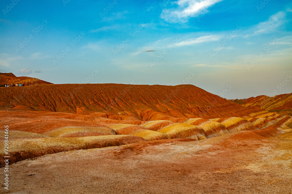 Rainbow Mountains, Zhangye Danxia Landform Geological Park, Gansu ...