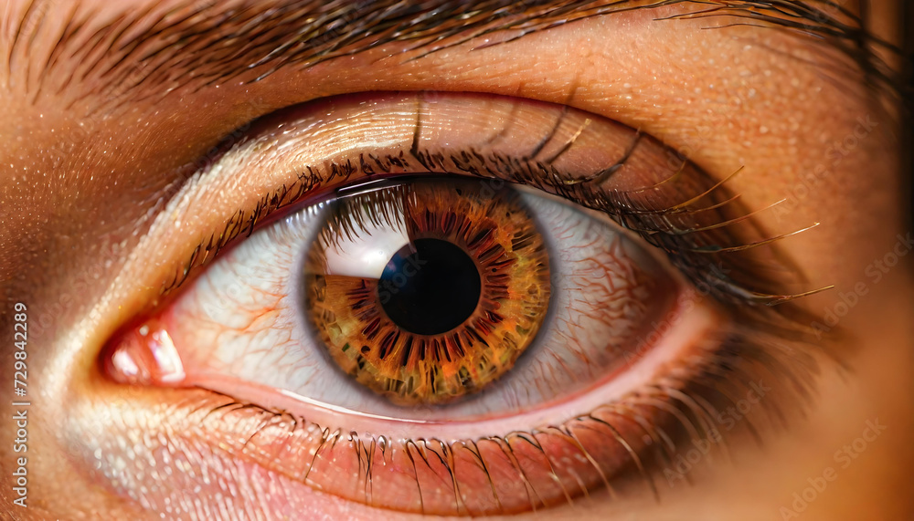Brown Eyes Close Up Eye Color Portrait Beauty Human Eye Facial