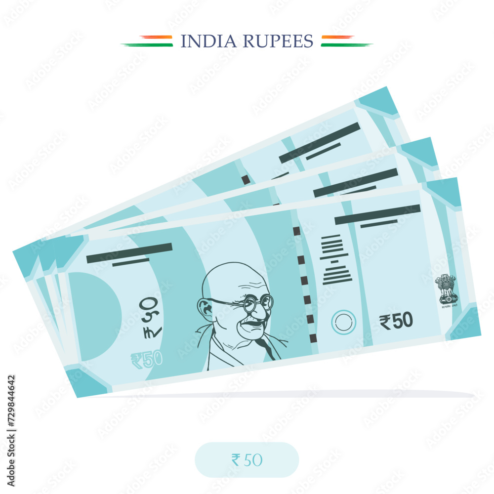 vector India Rupees,10,20,100,200,500, India Currency Notes banknote ...