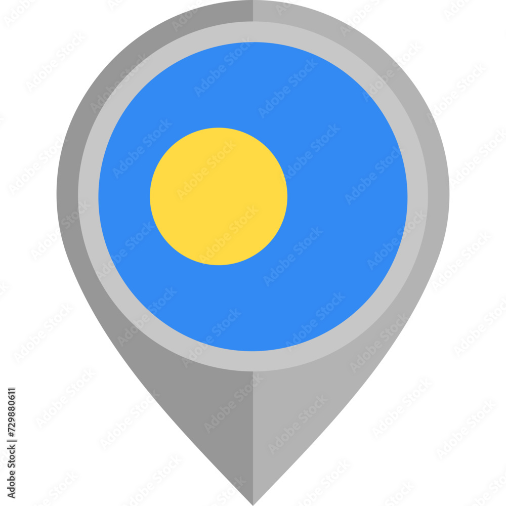 Palau: Palauan Flag, Blue, Yellow, Palauan Identity, Palauan Pride ...