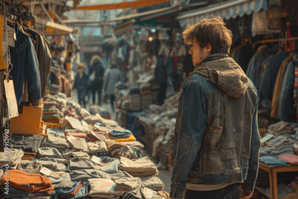 A captivating visual of a community swap event, where individuals ...