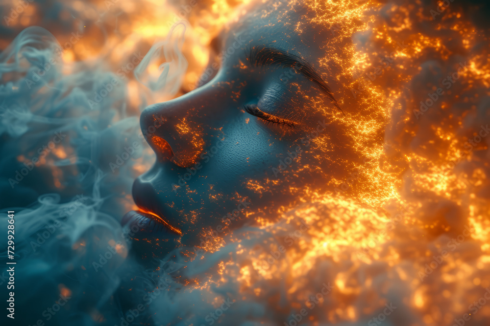 An artistic representation of a dream, created by AI algorithms ...