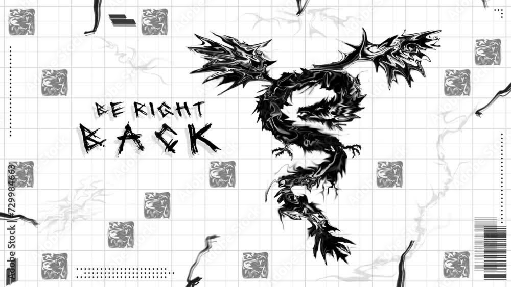Animated Twitch Screens Dragon Smoke for Stream - BRB Media background ...