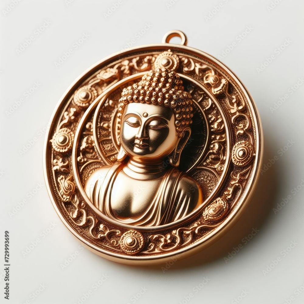 thai religious amulet of a small buddha with magical properties Stock ...