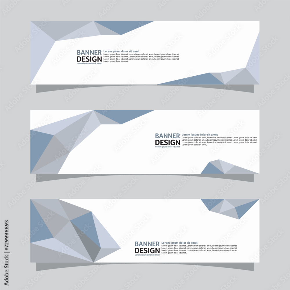 Vector set of landscape banner background design concept. Web ...