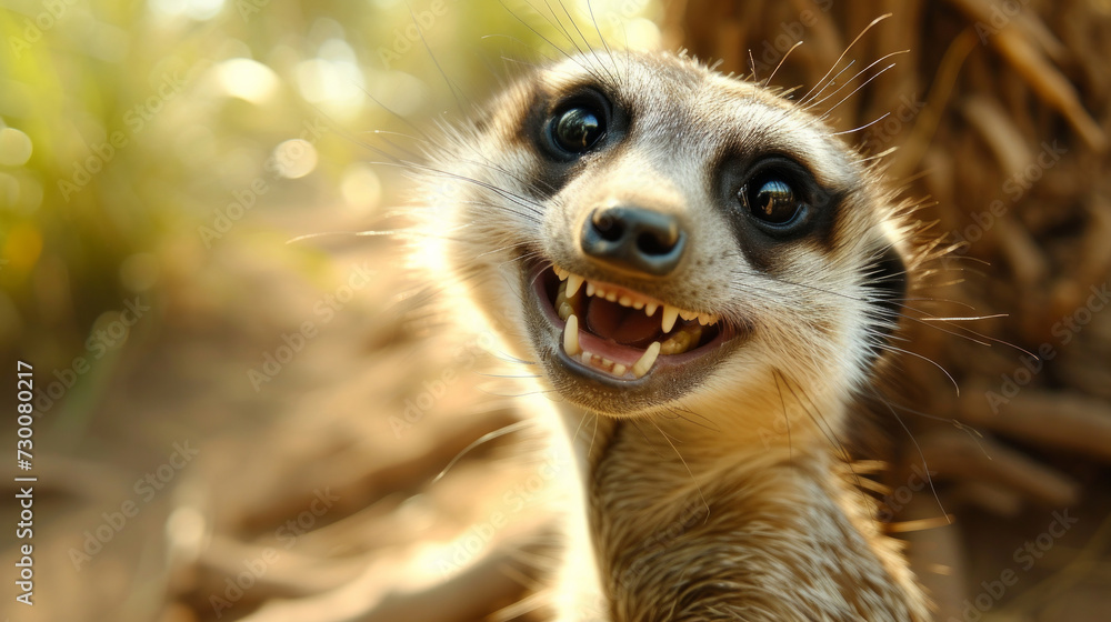 funny suricat make faces, laugh. Comical animal making a funny face ...