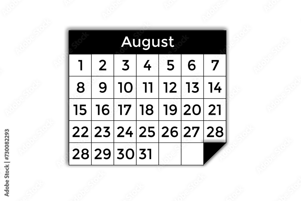 calendar, monthly calendar, agenda, august, month of august, schedule ...