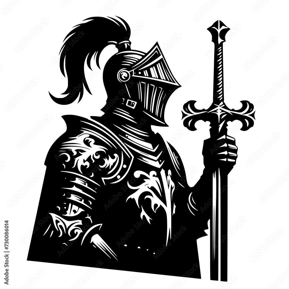 Knight, Medieval Knight , Knight Svg Cut Files, Knight Silhouette ...