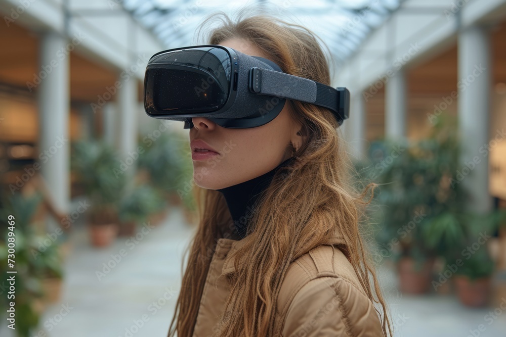 stock photo of a professional using Apple Vision Pro VR glasses for ...