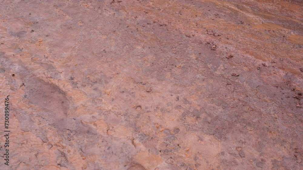 Contamination of soil and nature by mining dangerous and toxic ores ...