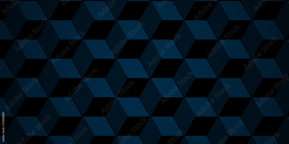 Abstract cubes geometric tile and mosaic wall or grid backdrop hexagon ...