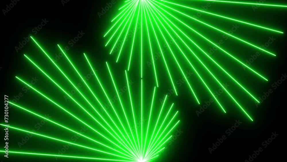 Neon show set 6. Duration almost one minute, several scenes. Neon lines ...