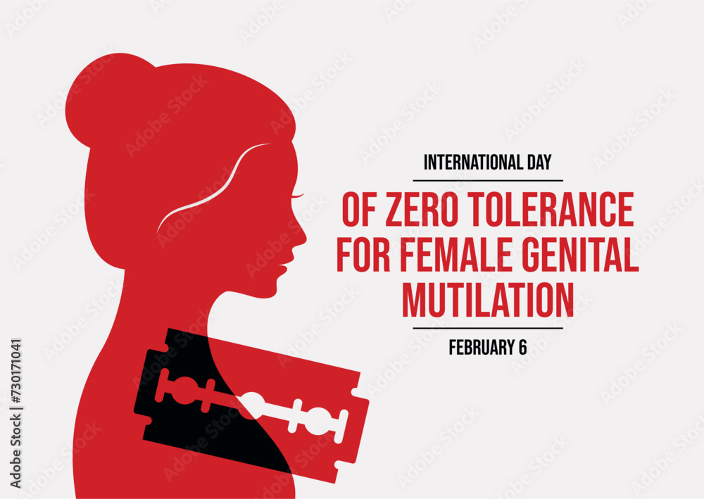 Vecteur Stock International Day Of Zero Tolerance For Female Genital
