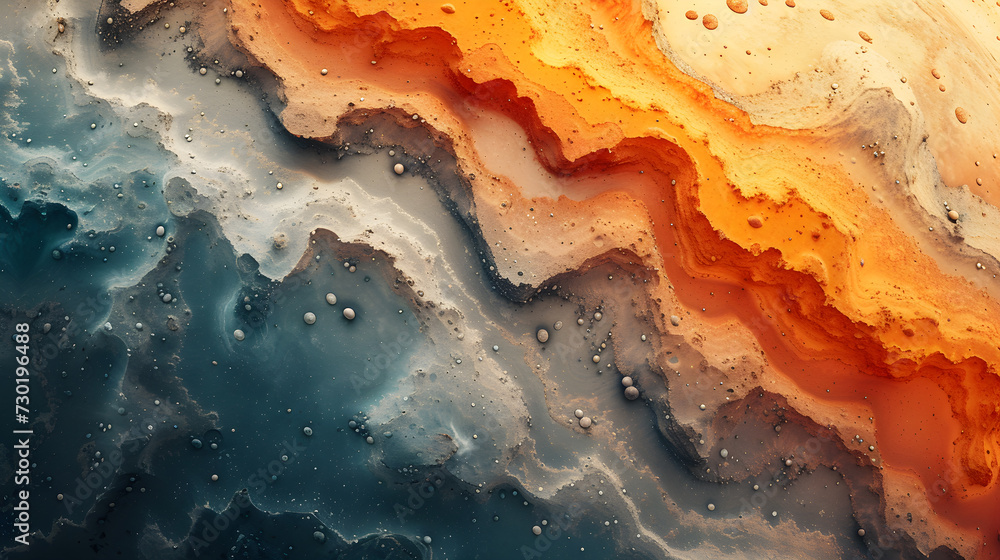 The textures of imaginary stars are colorful and unusual in an artistic ...