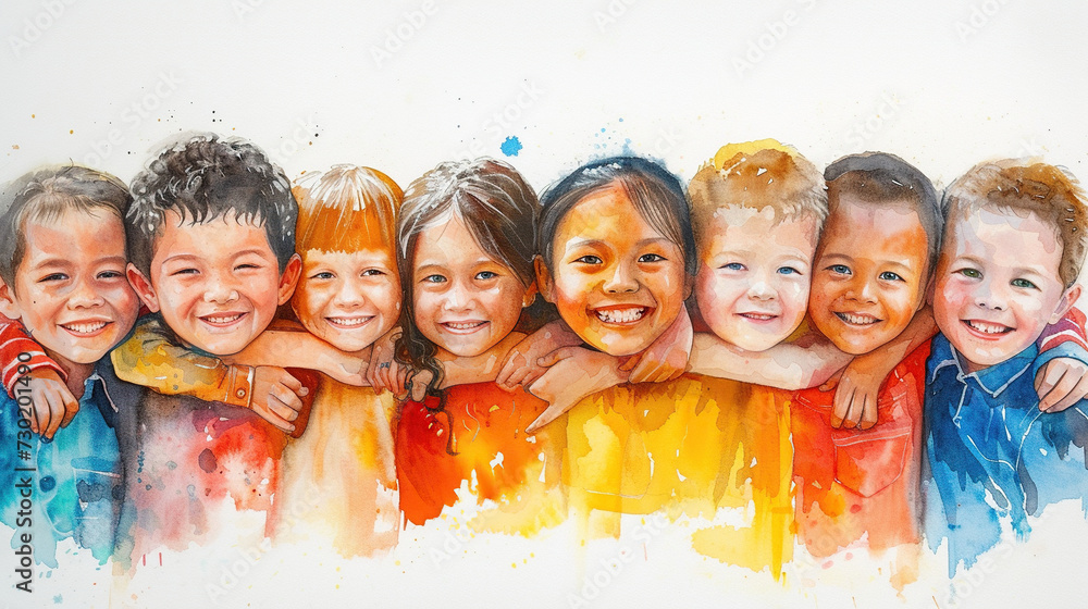 concept of Belonging Inclusion Diversity Equity DEIB, group of happy ...