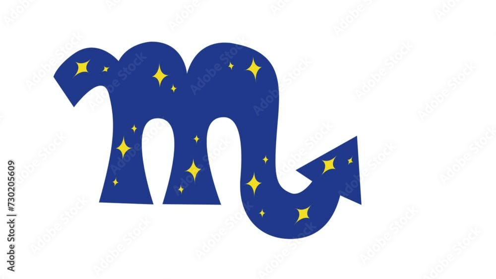 Vidéo Stock Zodiac signs animation. Astrology science. Fortune telling ...