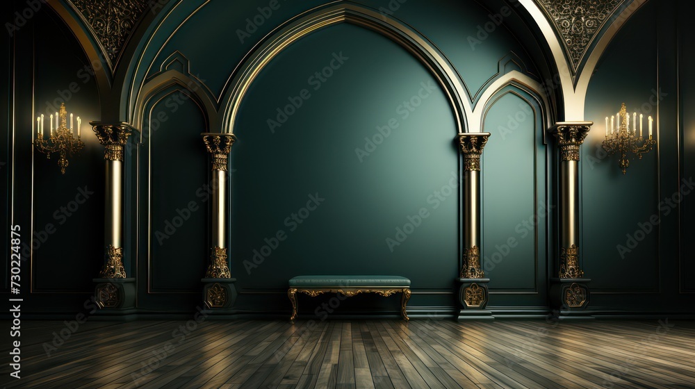 Islamic background with Islamic pattern on a mosque wall Stock ...